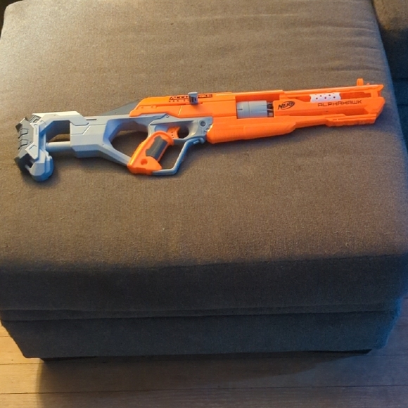 Nerf | Toys | Nerf Alphahawk Blaster Orange And Gray | Poshmark